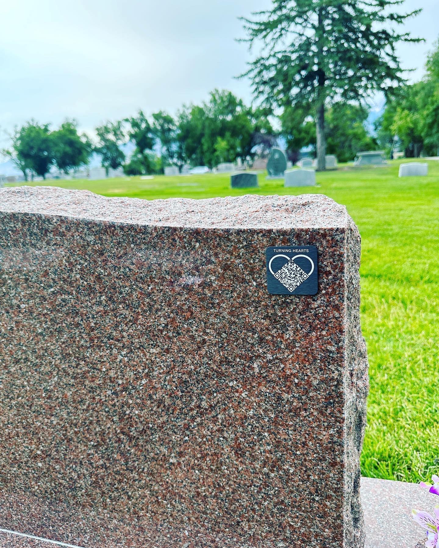 Purchase a Memorial Stone Featuring a QR Code for Accessing Photos and ...