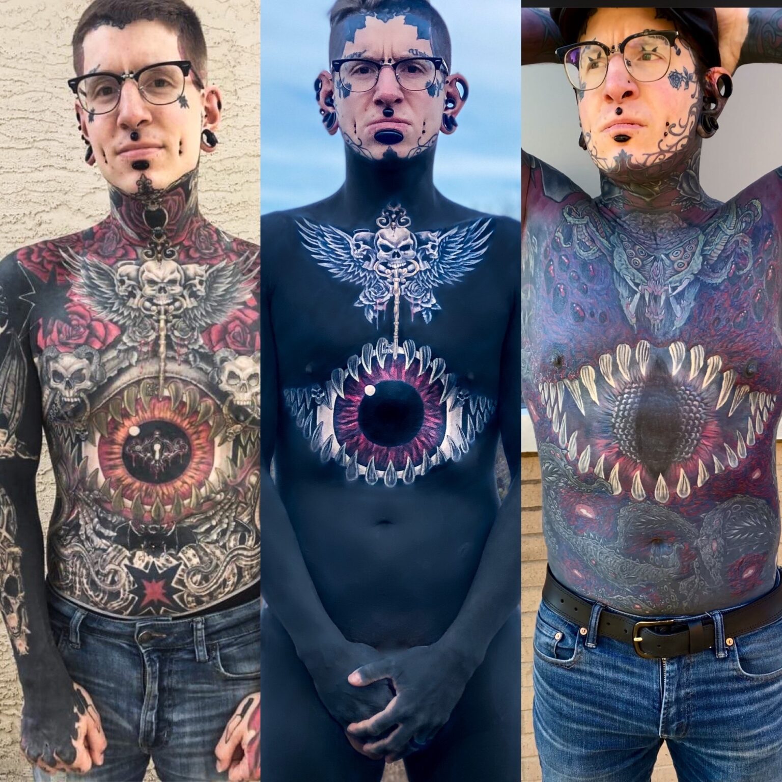 ‘World’s most tattooed’ man who is 97% covered in tattoos says he’s now ...