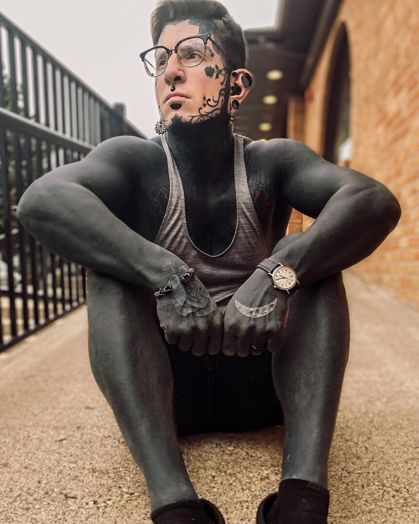 ‘World’s most tattooed’ man who is 97% covered in tattoos says he’s now ...