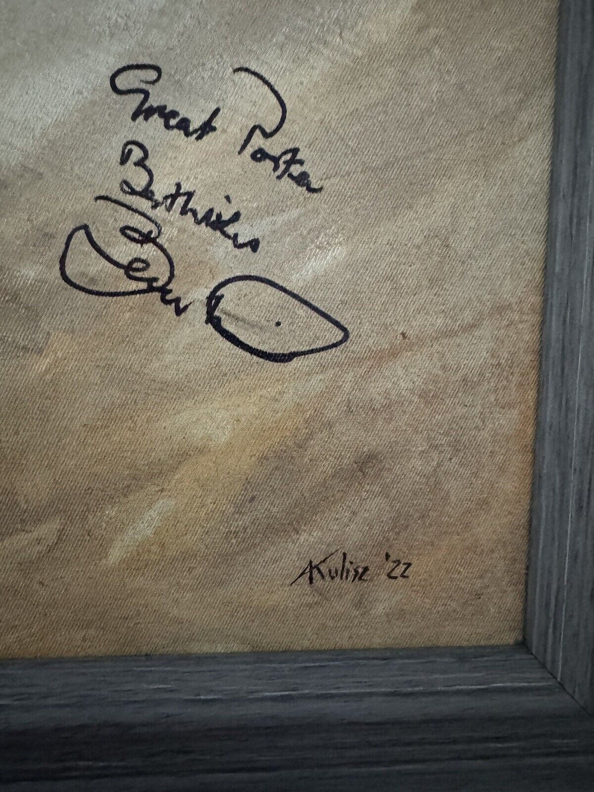 Lord of the Rings fan selling painting signed by Bernard Hill for £ ...