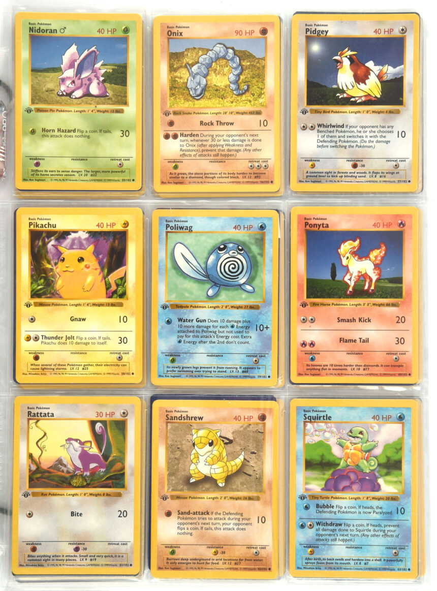 Iconic Pokémon first-edition set expected to sell for £12,000 at ...