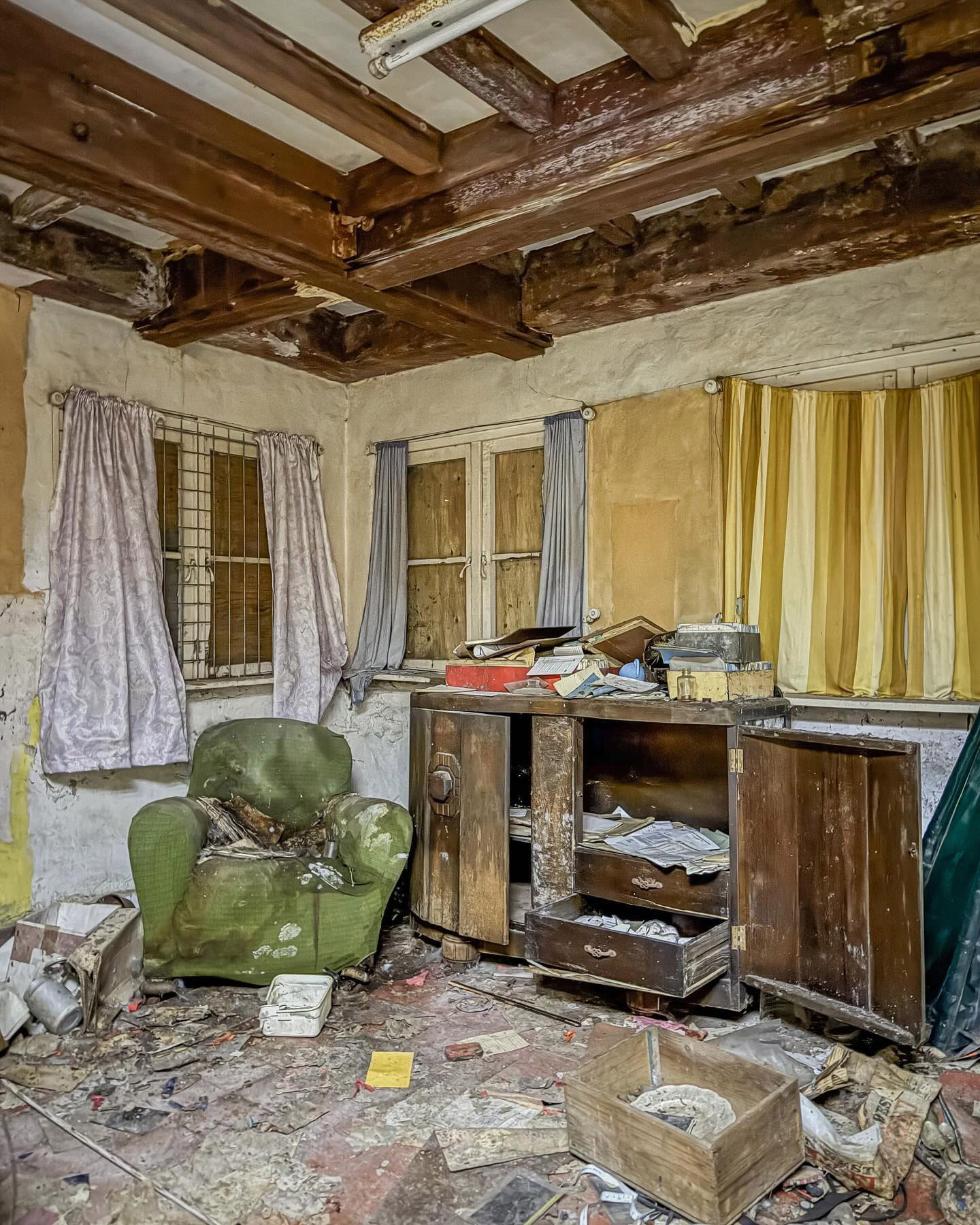 British explorer discovers abandoned car graveyard and home with ...