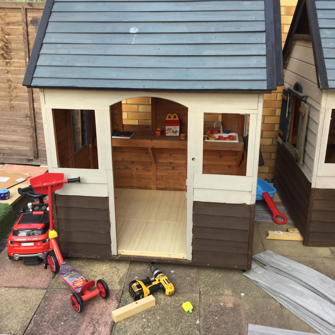 ‘DIY fanatic’ dad creates McDonald’s drive-thru for kids using ...