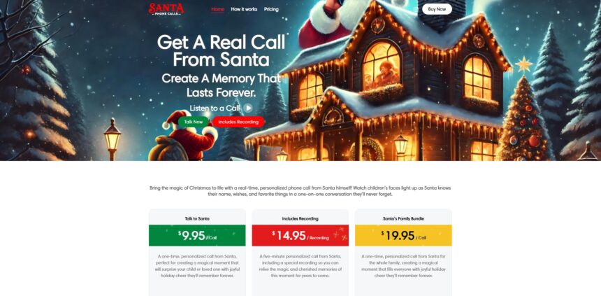 Santa Claus offers ‘real calls’ for kids this year - What's The Jam