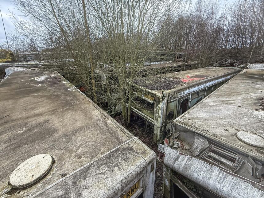 British explorer discovers abandoned ‘bus graveyard’ with double ...