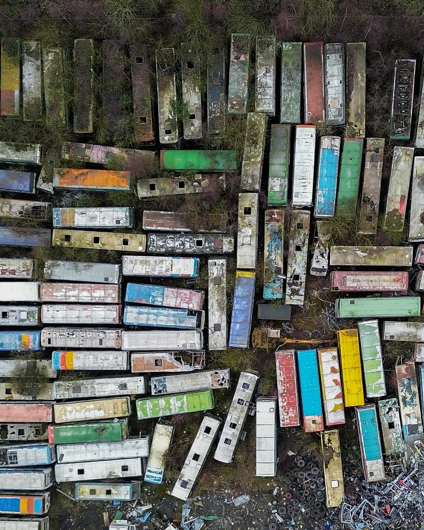 British explorer discovers abandoned ‘bus graveyard’ with double ...