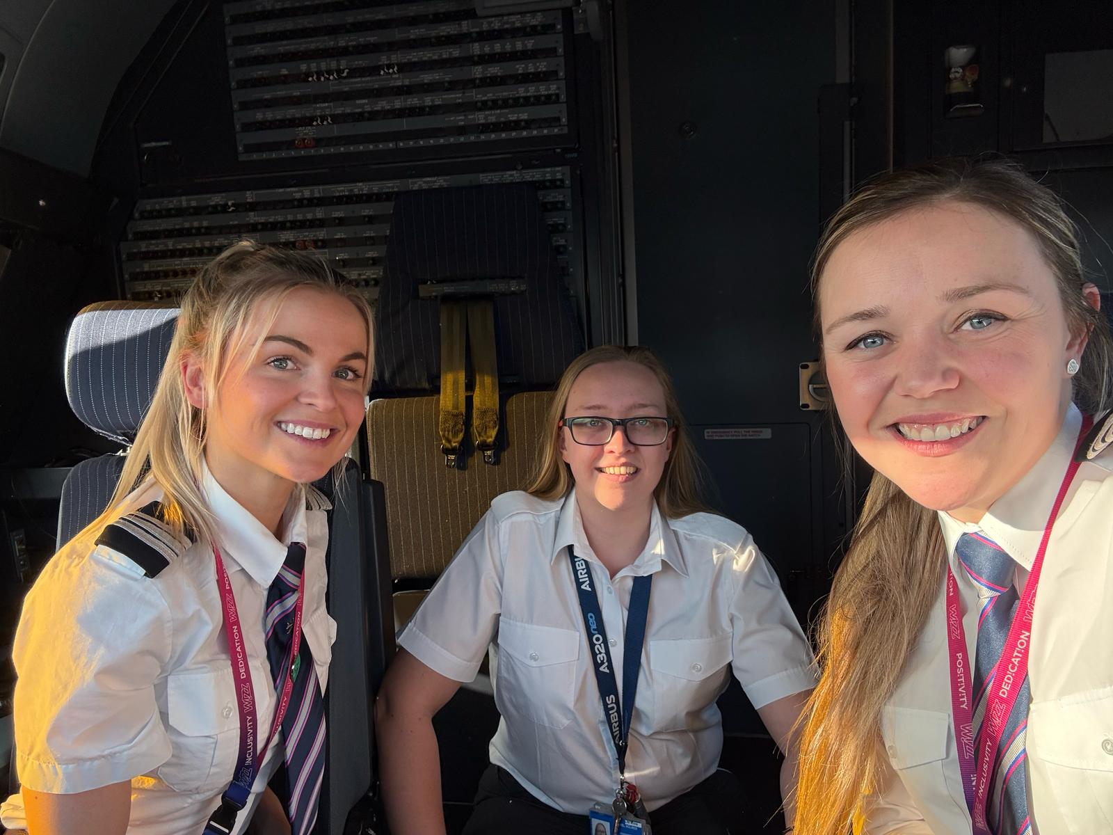 Flight takes off with an all-female team including pilots and cabin ...