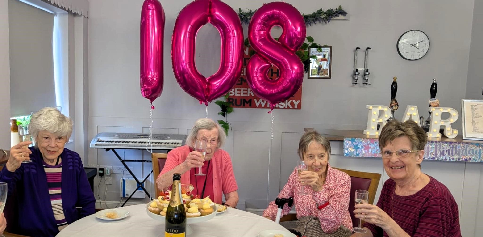 Sprightly great-gran celebrates 108th birthday and puts longevity down ...