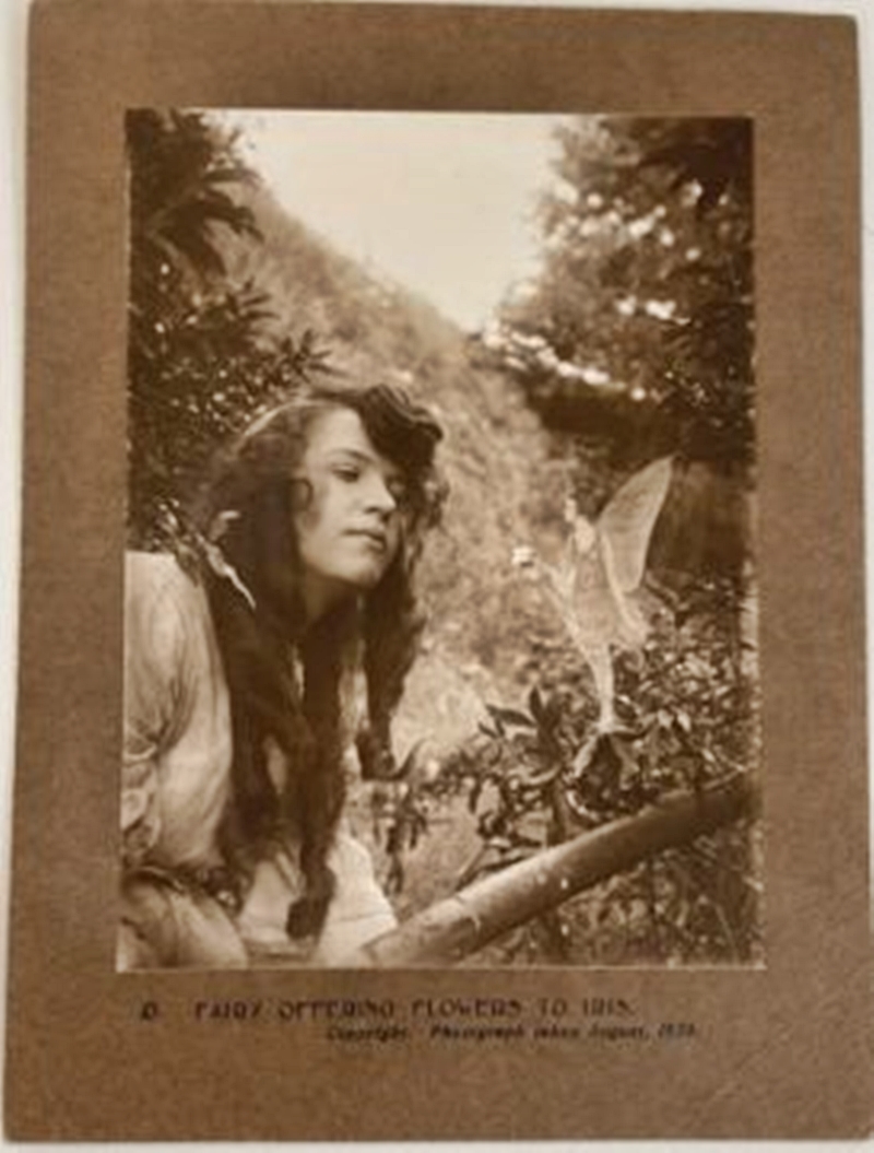 Set of infamous hoax photographs created by two girls during WWI that ...