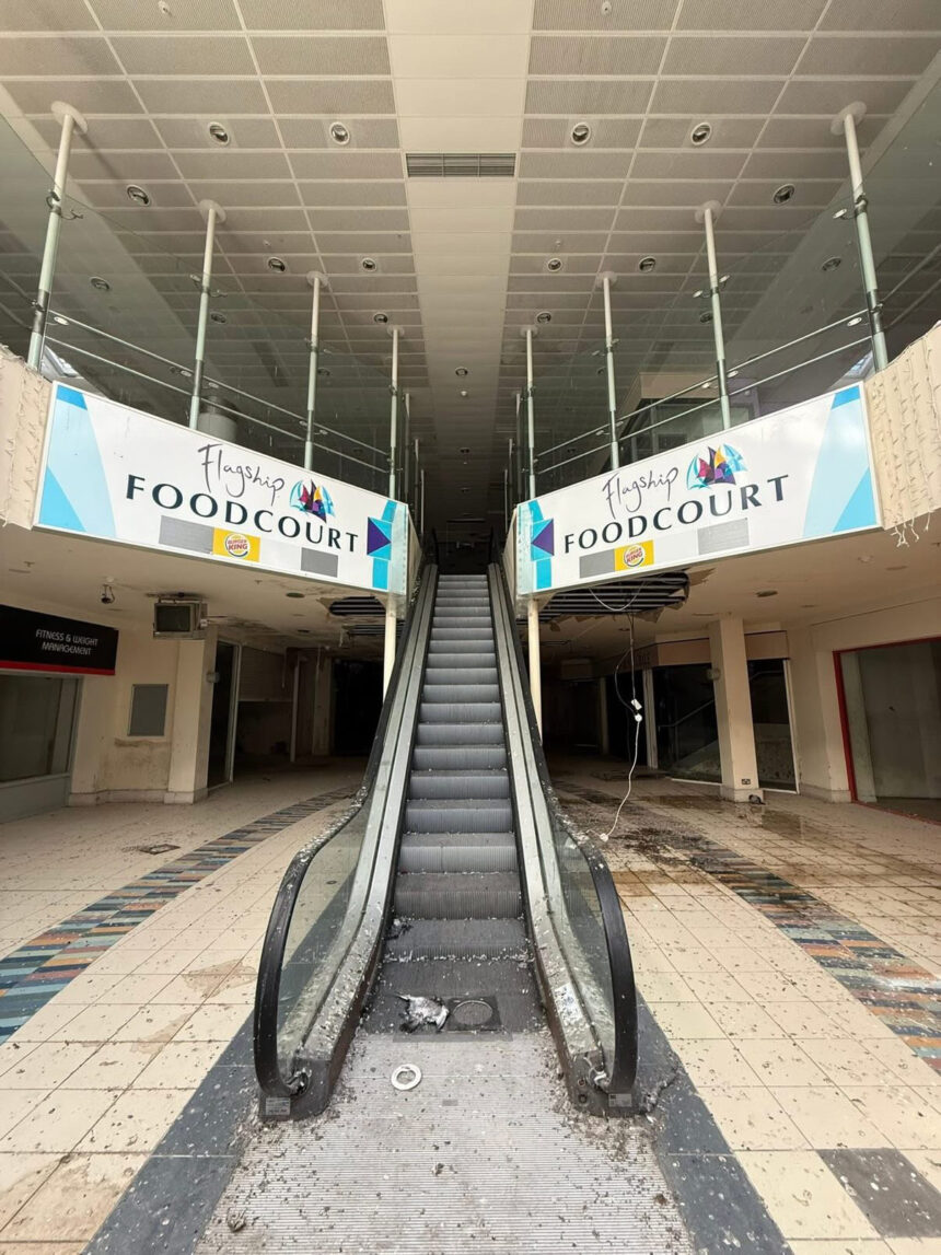 Inside ‘crumbling’ abandoned shopping mall left to rot with rotting ...