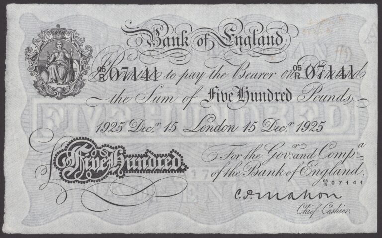 Rare 133-year-old Bank of England £5 note for sale at £25,000… 5,000 ...
