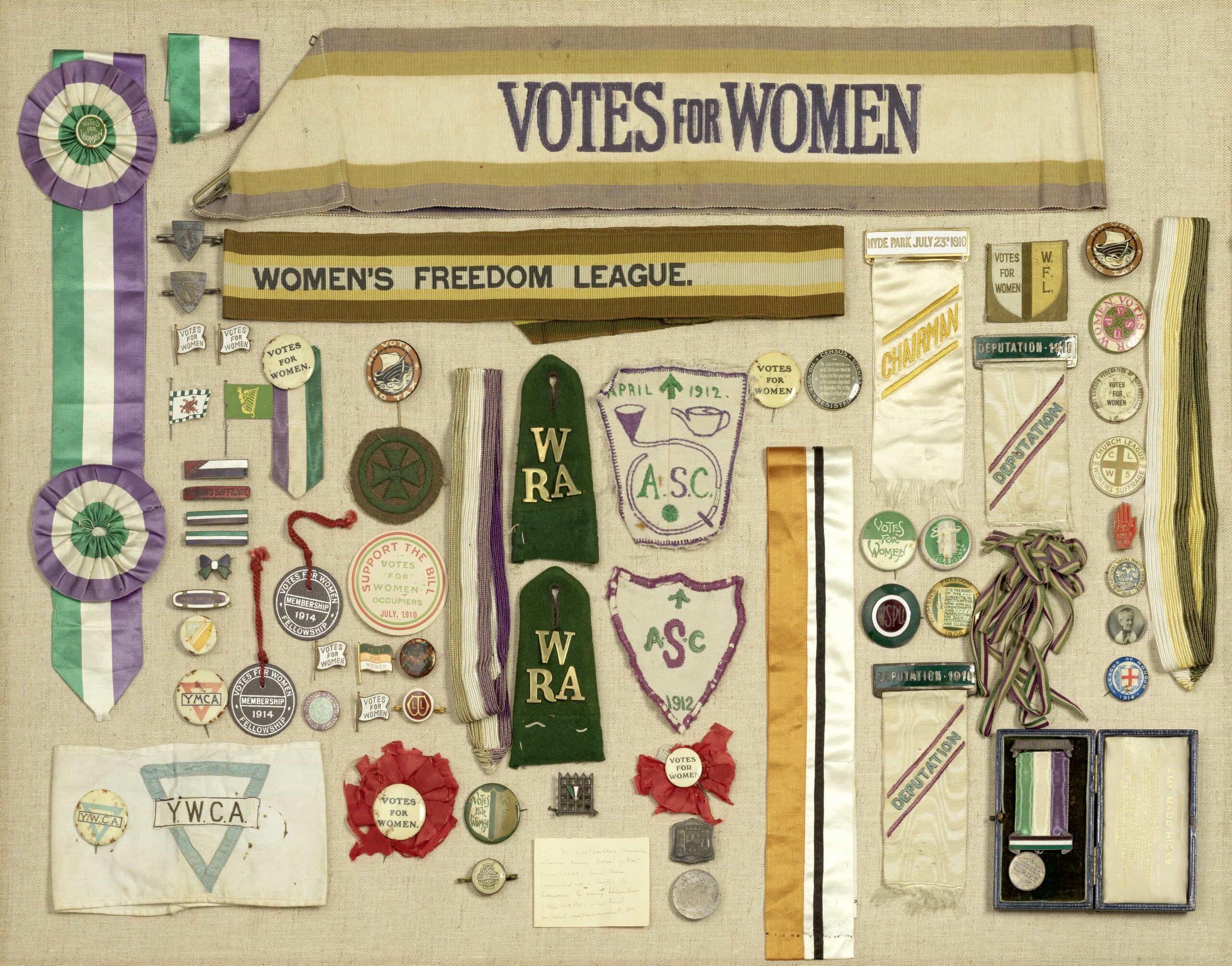 Rare Suffragette memorabilia including letter written on prison toilet ...